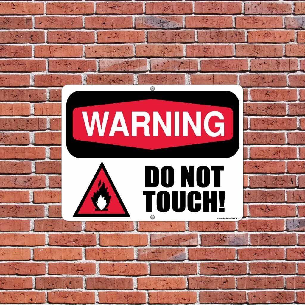 DANGER: Do Not Touch Sign or Sticker | VictoryStore – VictoryStore.com