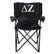Delta Zeta Black Folding Camping Chair | VictoryStore – VictoryStore.com