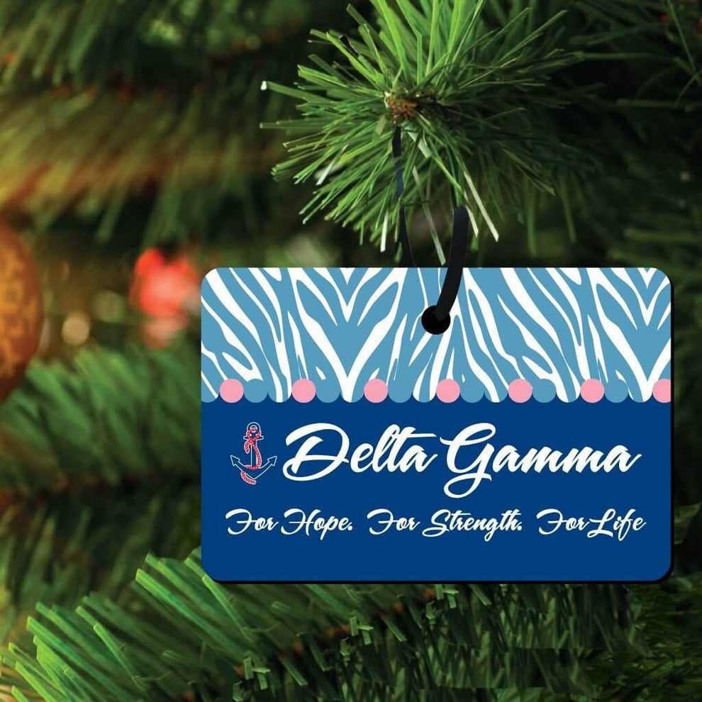 Delta Gamma Ornament | Rectangle | VictoryStore – VictoryStore.com