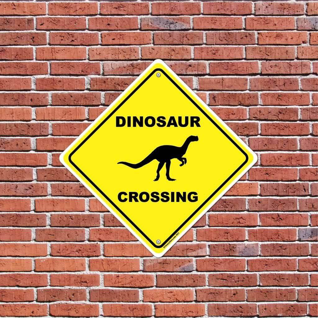 Dinosaur Crossing Sign or Sticker | VictoryStore – VictoryStore.com