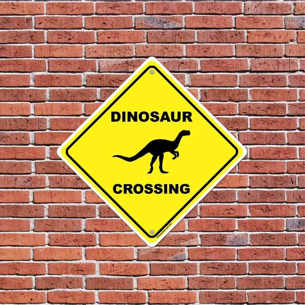 Dinosaur Crossing Sign or Sticker | VictoryStore – VictoryStore.com