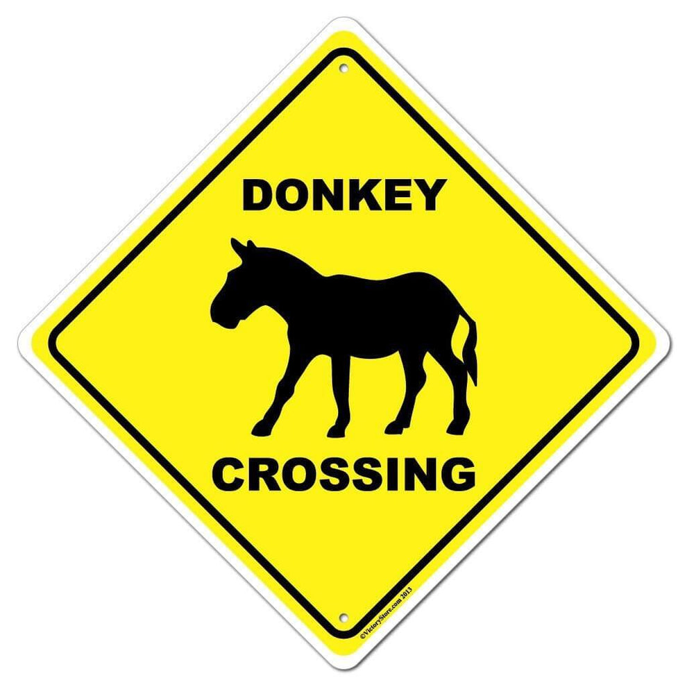 Donkey Crossing Sign or Sticker | VictoryStore – VictoryStore.com