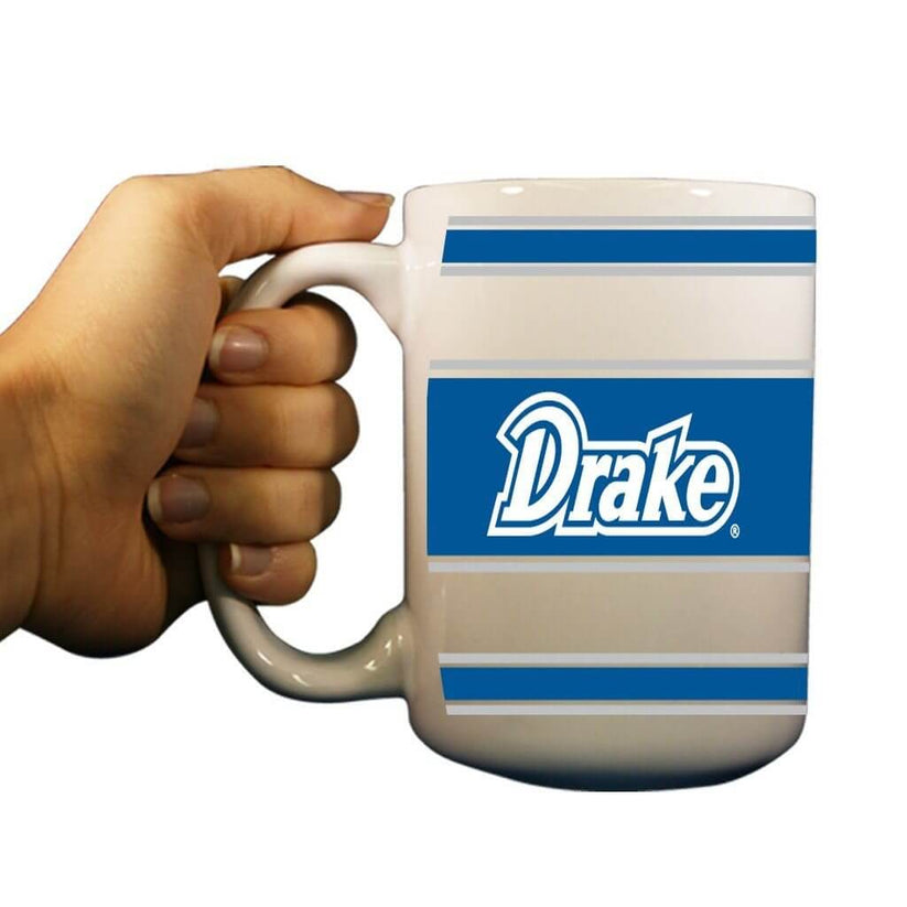 Drake University 15oz Coffee Mug | Stripes | VictoryStore ...