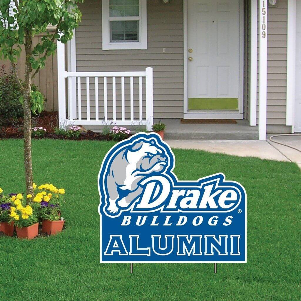 Drake University Shaped Yard Sign | VictoryStore – VictoryStore.com