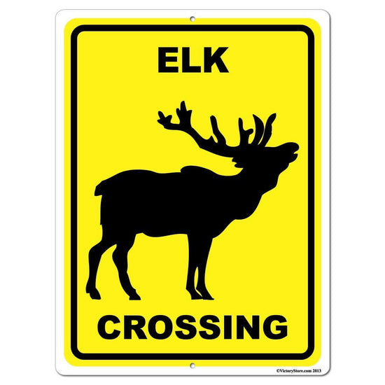 Elk Crossing Sign or Sticker | VictoryStore – VictoryStore.com