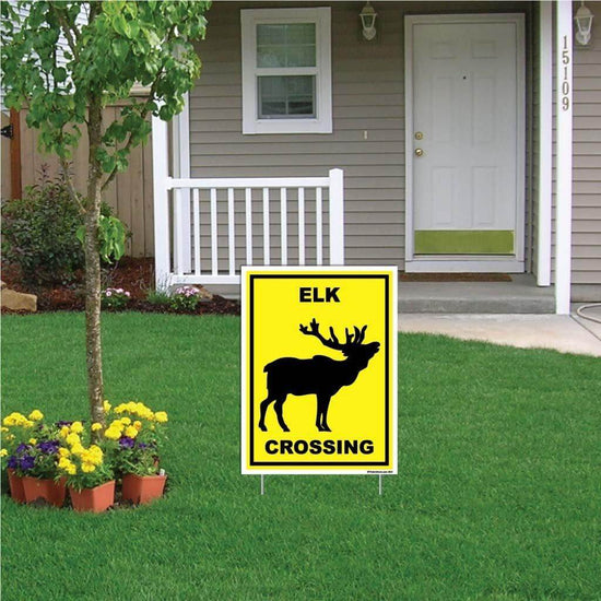 Elk Crossing Sign or Sticker | VictoryStore – VictoryStore.com
