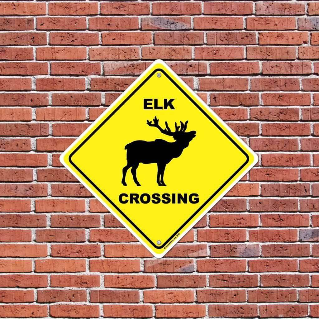 Elk Crossing Sign or Sticker | VictoryStore – VictoryStore.com