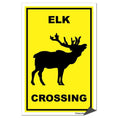 Elk Crossing Sign or Sticker | VictoryStore – VictoryStore.com