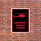 Emergency Aircraft Landing Sign or Sticker | VictoryStore ...