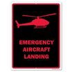 Emergency Aircraft Landing Sign or Sticker | VictoryStore ...