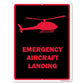 Emergency Aircraft Landing Sign or Sticker | VictoryStore ...