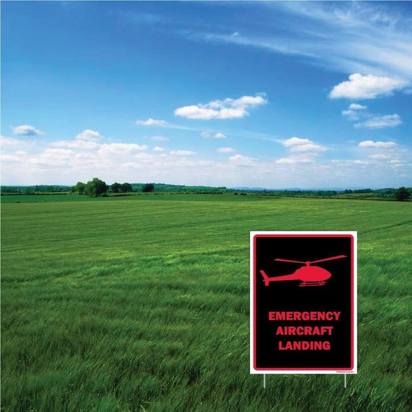 Emergency Aircraft Landing Sign or Sticker | VictoryStore ...