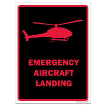 Emergency Aircraft Landing Sign or Sticker | VictoryStore ...