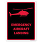 Emergency Aircraft Landing Sign or Sticker | VictoryStore ...
