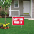 Everything Must Go Sign or Sticker | VictoryStore – VictoryStore.com