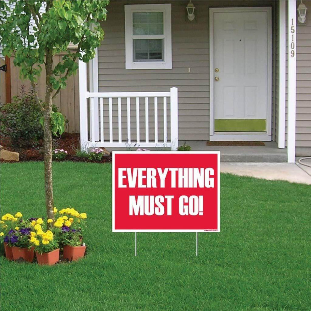 Everything Must Go Sign or Sticker | VictoryStore – VictoryStore.com