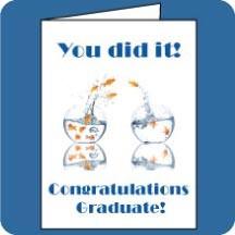 Giant Graduation Fish Bowl Greeting Card | VictoryStore – VictoryStore.com