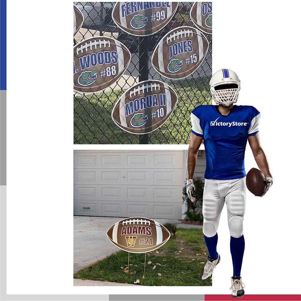 Football Shaped Team & Player Yard Signs – VictoryStore.com