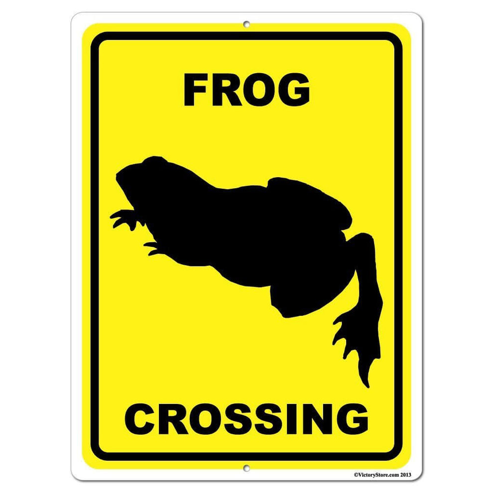Frog Crossing Aluminum Sign or Sticker | VictoryStore – VictoryStore.com