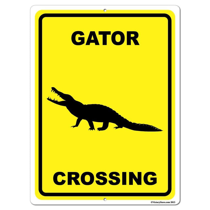 Gator Crossing Sign or Sticker | VictoryStore – VictoryStore.com