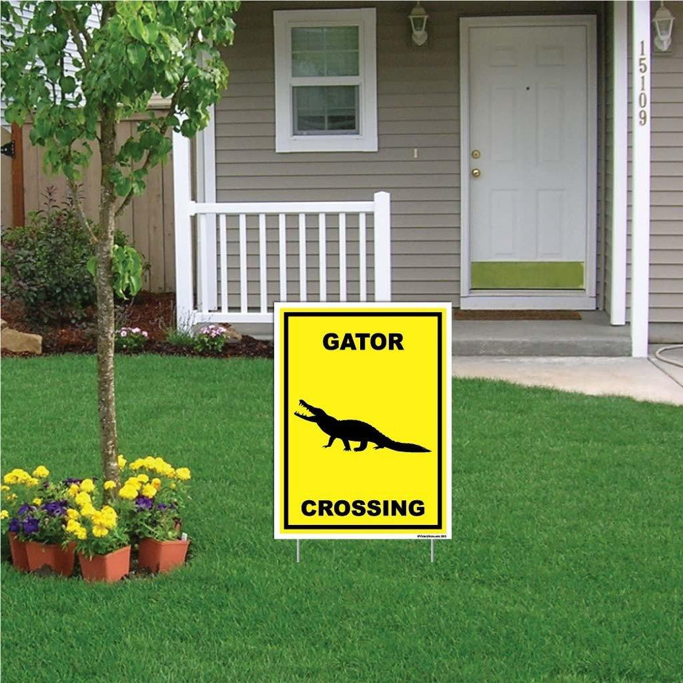 Gator Crossing Sign or Sticker | VictoryStore – VictoryStore.com