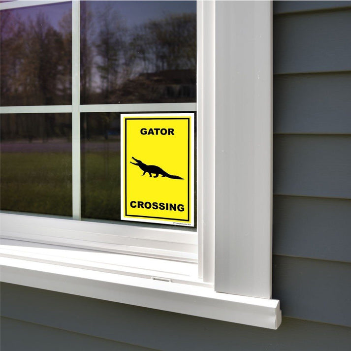 Gator Crossing Sign or Sticker | VictoryStore – VictoryStore.com