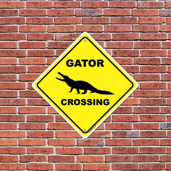 Gator Crossing Sign or Sticker | VictoryStore – VictoryStore.com