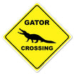 Gator Crossing Sign or Sticker | VictoryStore – VictoryStore.com