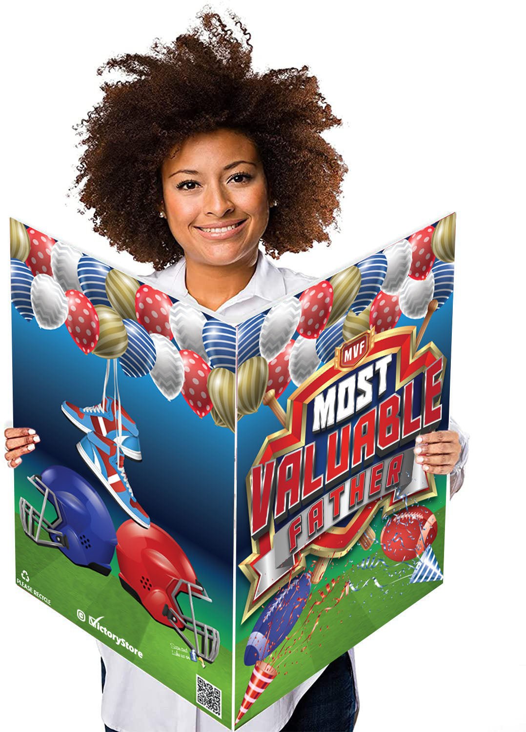 Giant Most Valuable Father Greeting Card | VictoryStore – VictoryStore.com