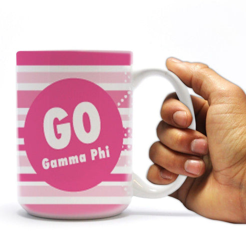 Go Gamma Phi Beta 15oz Coffee Mug | VictoryStore – VictoryStore.com