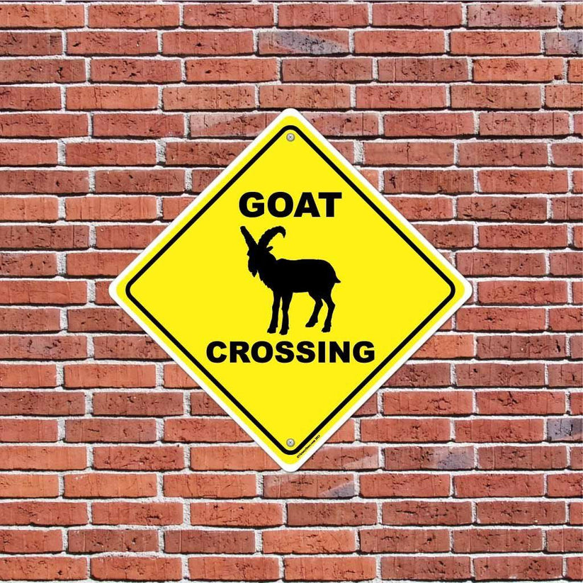 Goat Crossing Aluminum Sign or Sticker | VictoryStore – VictoryStore.com
