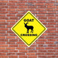 Goat Crossing Aluminum Sign or Sticker | VictoryStore – VictoryStore.com