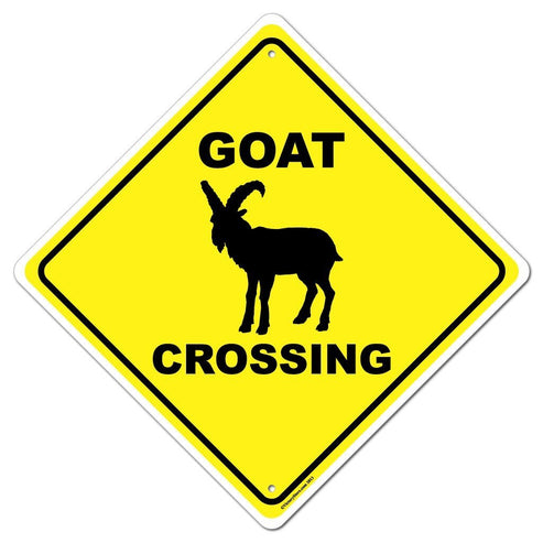 Goat Crossing Aluminum Sign or Sticker | VictoryStore – VictoryStore.com