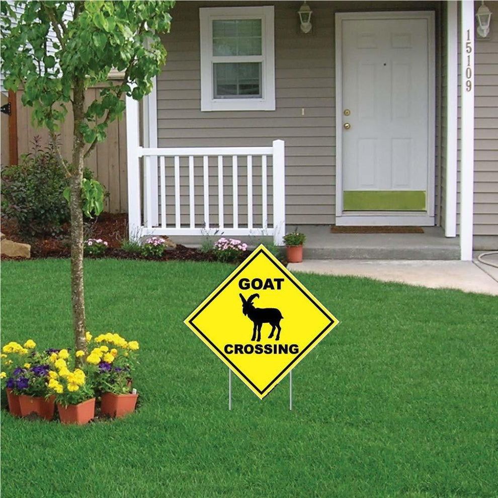 Goat Crossing Aluminum Sign or Sticker | VictoryStore – VictoryStore.com
