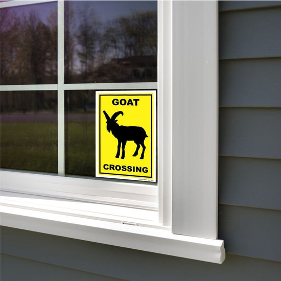 Goat Crossing Aluminum Sign or Sticker | VictoryStore – VictoryStore.com