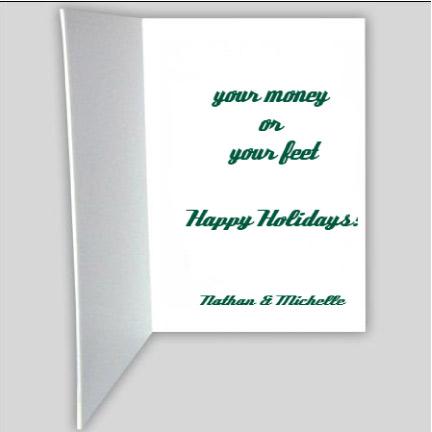 Giant Christmas Card (Green and Gold Tree) | VictoryStore ...