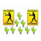 Warning Zombies! Halloween Pathway Markers | VictoryStore ...