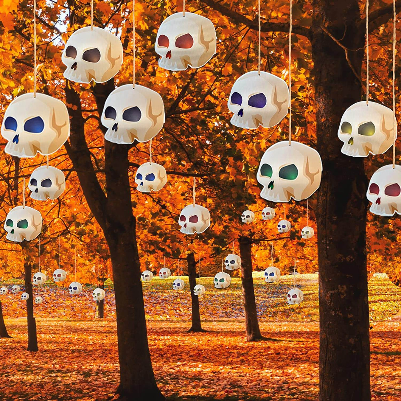 Halloween Hanging Skulls Decoration | VictoryStore – VictoryStore.com