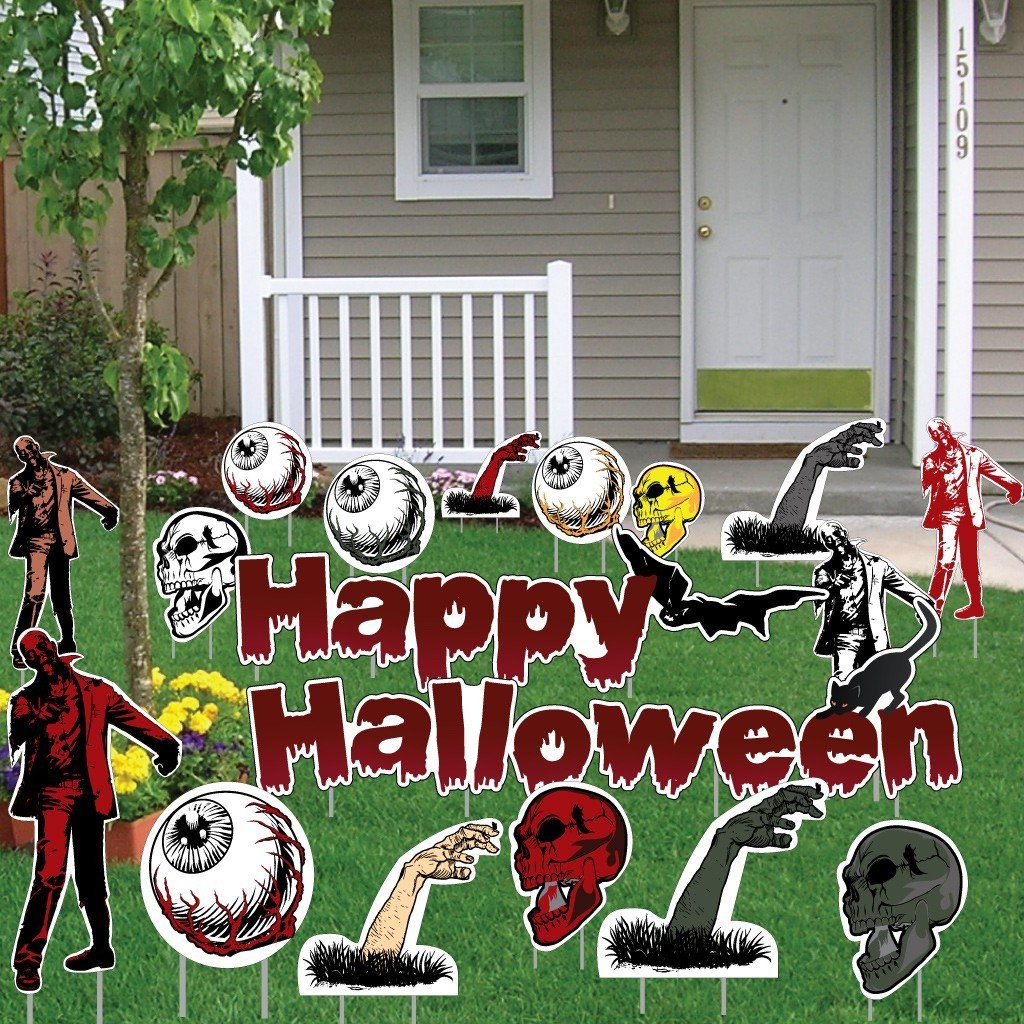 Happy Halloween Scary Yard Decoration Signs | VictoryStore ...