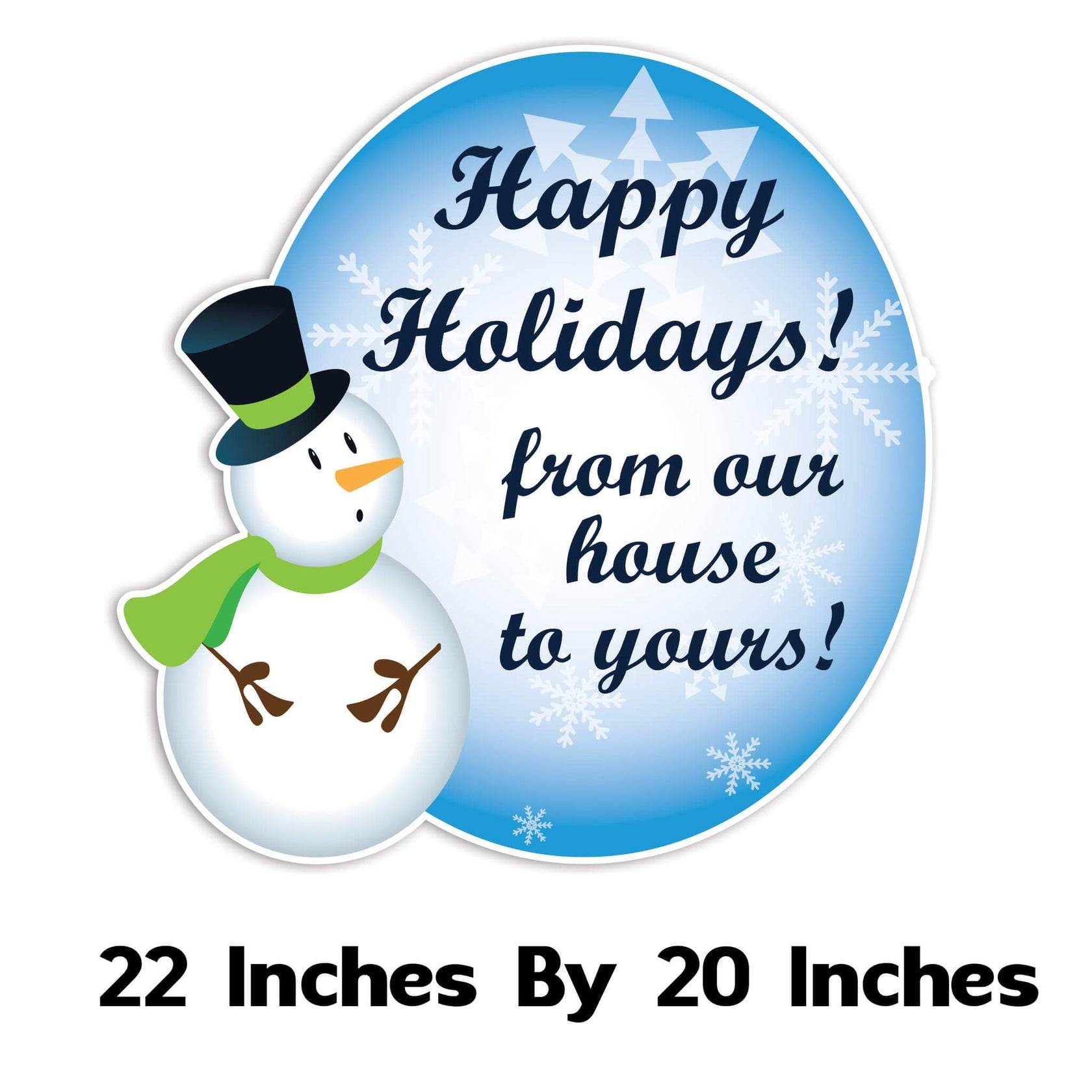 Happy Holiday Sign | Outdoor Christmas Decor | VictoryStore ...