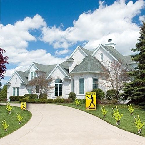 Warning Zombies! Halloween Pathway Markers | VictoryStore ...