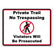 Private Trail No Trespassing Signage | Hiking – VictoryStore.com