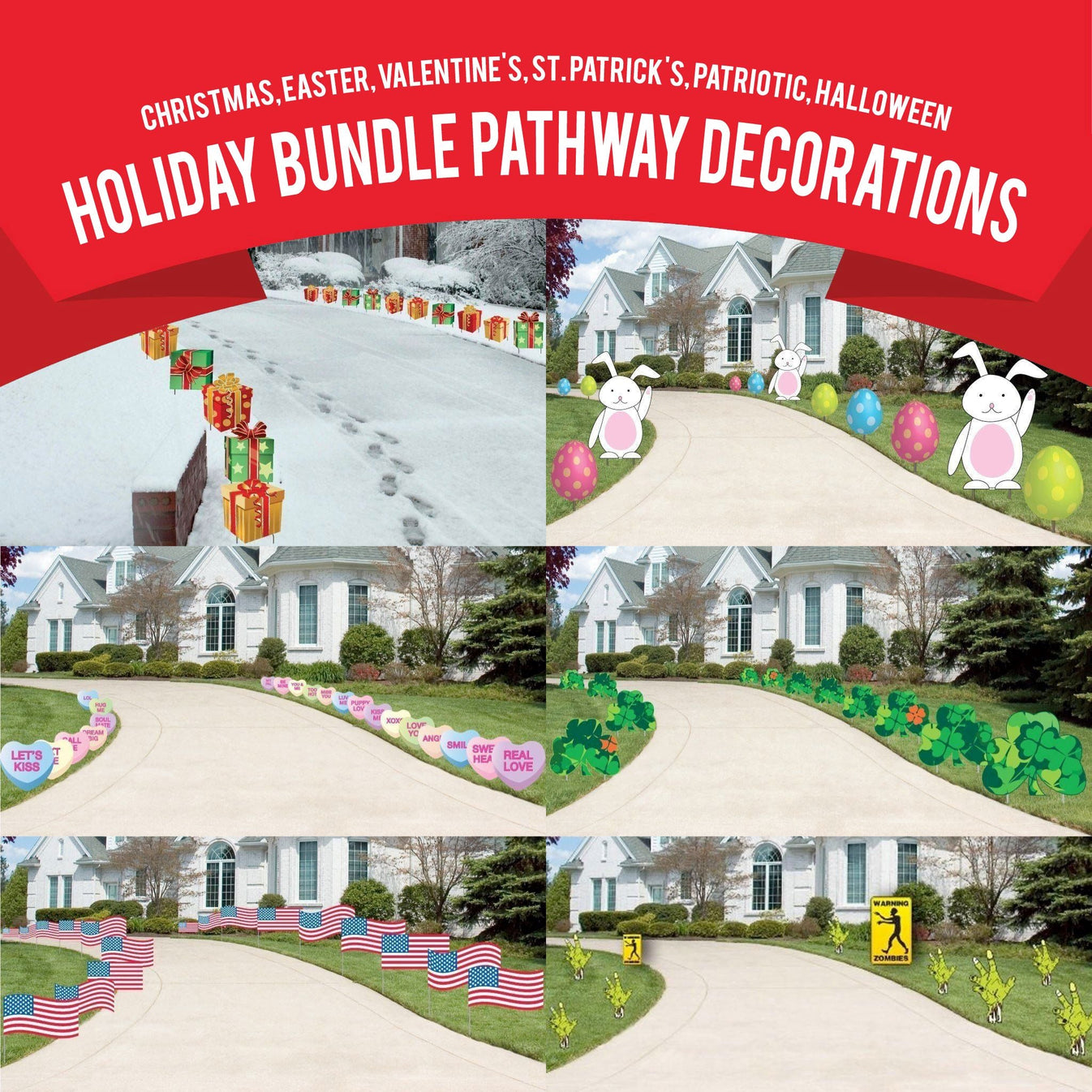 Holiday Bundle Pathway Decorations | VictoryStore – VictoryStore.com
