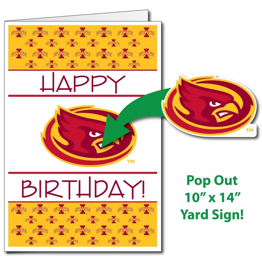 Iowa State Giant Birthday Card & Yard Sign | VictoryStore ...