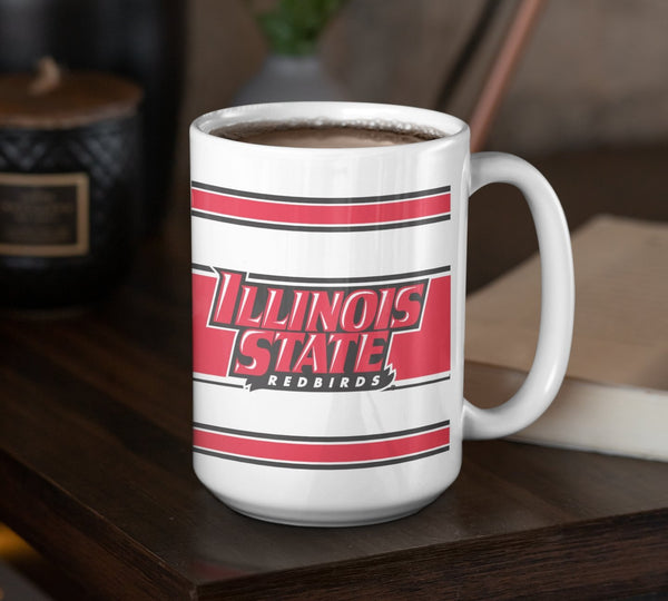 Illinois State Red Stripe 15oz Coffee Mug | VictoryStore – VictoryStore.com