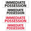 Immediate Possession Real Estate Sign Riders | VictoryStore ...