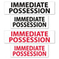 Immediate Possession Real Estate Sign Riders | VictoryStore ...