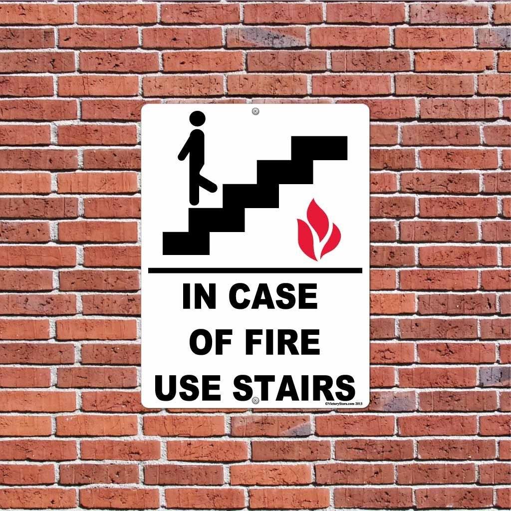 In Case of Fire Use Stairway Sign/Sticker | VictoryStore – VictoryStore.com