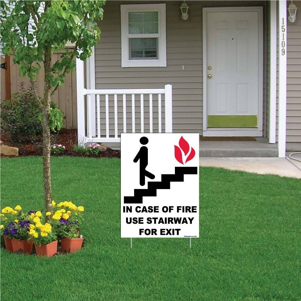 In Case of Fire Use Stairway Sign/Sticker | VictoryStore – VictoryStore.com