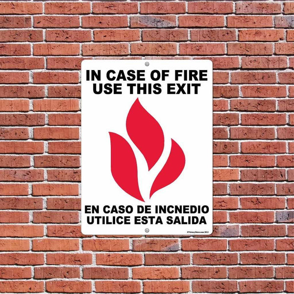 In Case of Fire Use This Exit Sign/Sticker | VictoryStore ...